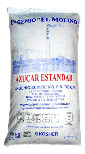 Bulto 25 Kg Azúcar Estándar Blanca Sugar Ingenio - El Molino | Envío gratis