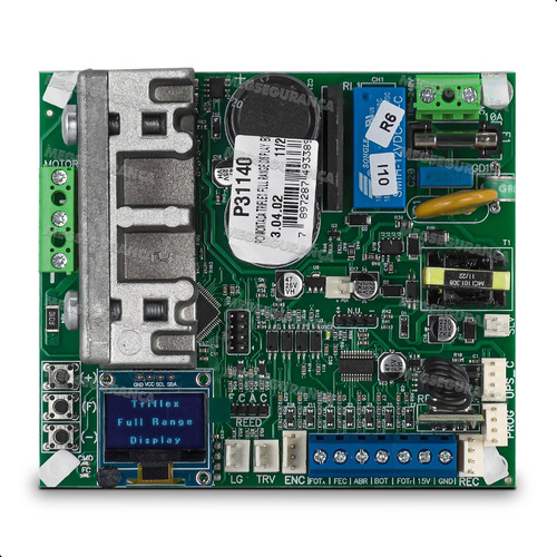 Placa Central Comando Portão Ppa Triflex Full Range Display ... Placa Central Comando Portão Ppa Triflex Full Range Display ...