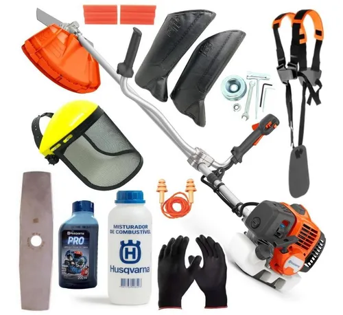 Roçadeira Husqvarna 331r Kit Acessórios Segurança E Óleo Pro ...