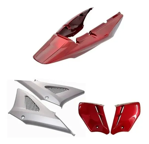 Rabeta Cbx 250 Twister Aba Tanque Tampa Lateral Prata Cores Frete Grátis