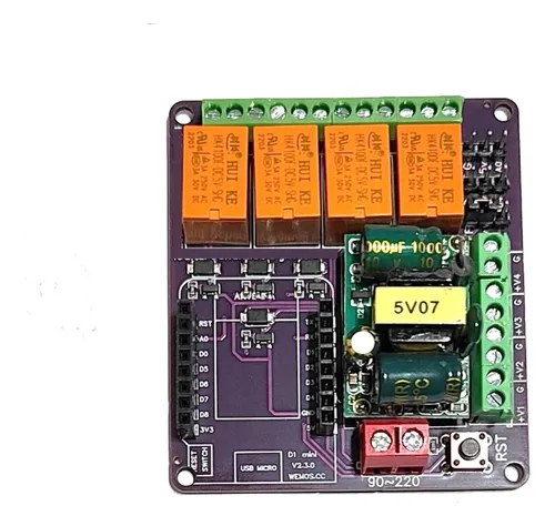 Automação 4 Entradas 4 Relés Temp Ir Mqtt Alexa Frete Grátis
