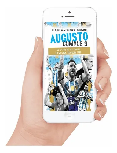 Tarjeta Argentina Campeón Mundial Invitación Digital Futbol en venta en ... Tarjeta Argentina Campeón Mundial Invitación Digital Futbol en venta en ...