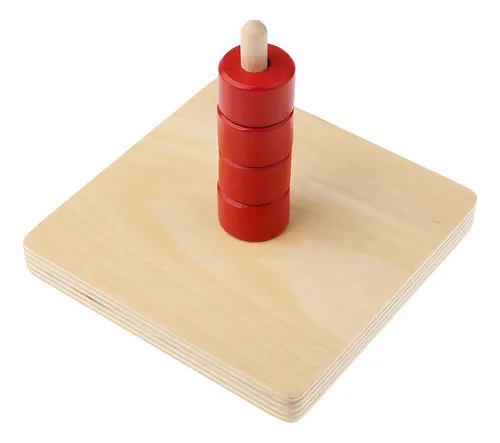 Juguete De Madera Montessori Developing Cilíndrico [u Mercadolibre