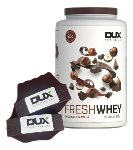 Fresh Whey Isolado Hidro Choco Belga E Avela 900g Luva Dux Frete Grátis