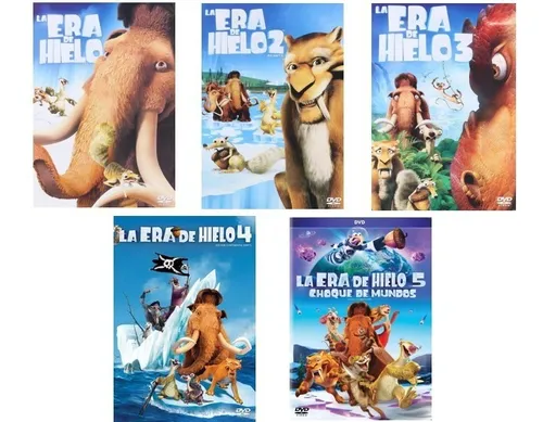 La Era De Hielo Paquete De Peliculas 1 2 3 4 Y 5 Dvd La Era De Hielo Fox Paquete En Dvd Dvd Sd 5
