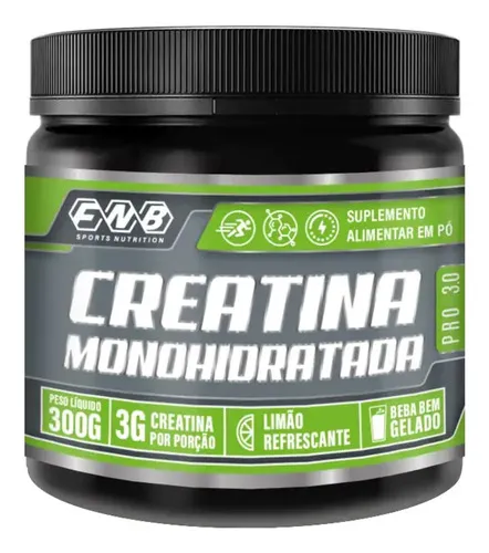 Creatina Pó Monohidratada 300g 100 Pura Sabor Uva Sabor Limão