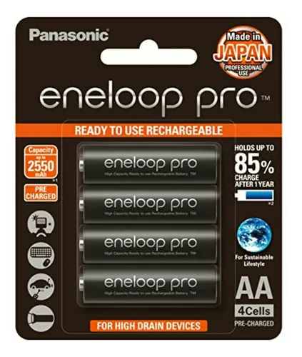 Panasonic Pilas Recargables Eneloop Pro Tipo Aa Con 4 Piezas Meses