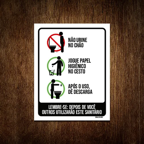 Kit de 5 letreros con instrucciones para el suelo urinario del baño ...
