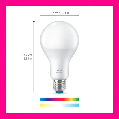Lámpara Led Inteligente Wiz 13w E27 blanco y color de la luz RGB ...