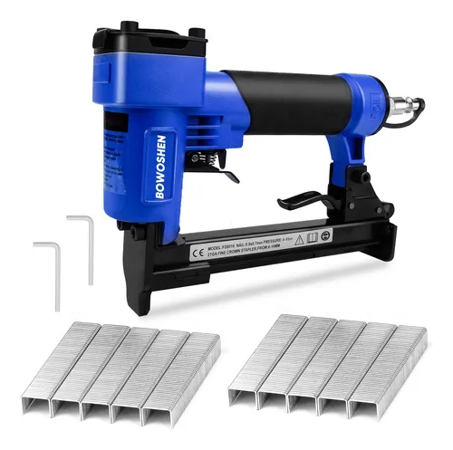 Engrapadora Neumática Industrial Con 1000 Grapas Calibre 22 BOWOSHEN ...