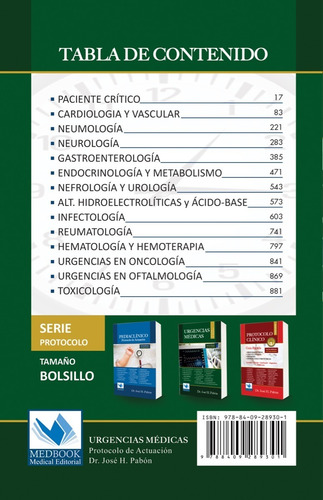 Urgencias Médicas Protocolo De Actuación. Dr. Pabón | Envío gratis Urgencias Médicas Protocolo De Actuación. Dr. Pabón | Envío gratis