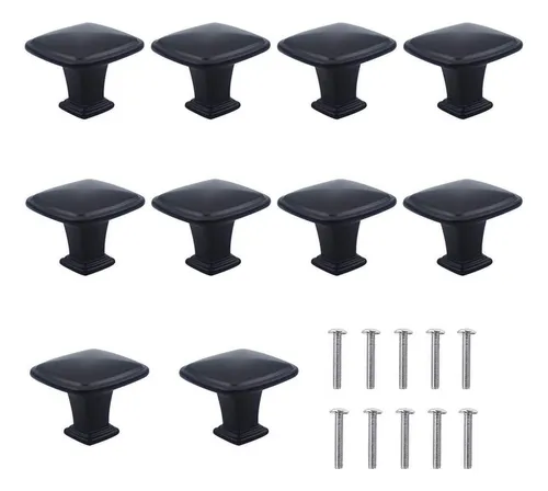 Jaladera Boton Cuadrado Acabado Negro Mate 30 Mm 10piezas | MercadoLibre Jaladera Boton Cuadrado Acabado Negro Mate 30 Mm 10piezas | MercadoLibre