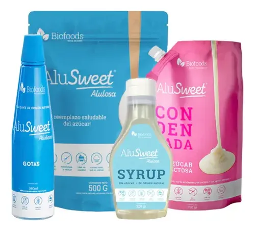 Pack AluSweet | Leche condensada + Polvo + Syrup + Gotas | Disfruta sin ...