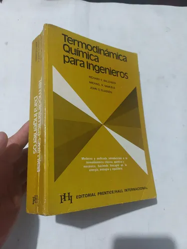 Libro Termodinamica Quimica Para Ingenieros Balzhiser | Cuotas sin interés