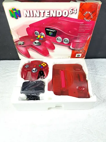 Console Nintendo 64 Cereja Original Americano Com Caixa. Leia Descrição ...