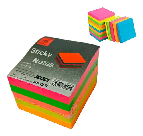 Bloc De Notas Adhesivas Cube Reminder 400 Fls 51 X 51 Mm Varios
