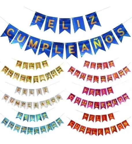 25 Letrero Feliz Cumpleaños Diamantado Colores Surtidos Envío Gratis