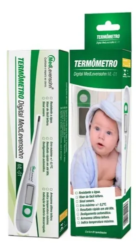 Kit 02 Termometros Digital Clínico Com Beep Medlevensohn | MercadoLivre Kit 02 Termometros Digital Clínico Com Beep Medlevensohn | MercadoLivre