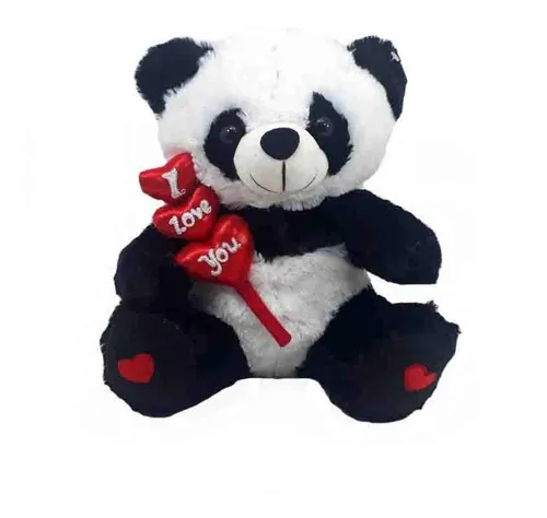 Peluche con forma de oso panda para mascotas, 27 cm, antialérgico ... Peluche con forma de oso panda para mascotas, 27 cm, antialérgico ...