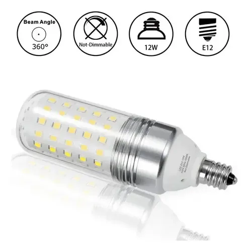 3 Uds E12 Bombilla Led Tipo Mazorca 12w Candelabro Lámpara | MercadoLibre