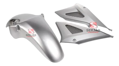 Paralama Tampa Lateral Cbx 250 Twister Prata 2004 A 2007 Parcelamento