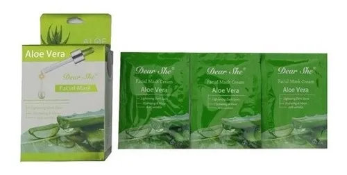 Mascarillas Coreanas Aloe Vera Antiedad Rejuvenecedoras 10pz Cuotas