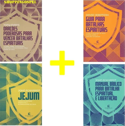 Kit Batalha Espiritual Guia Orações Poderosas Jejum Livro