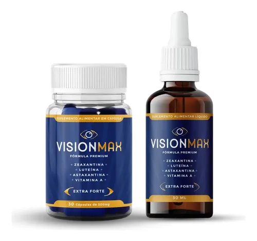 Vision Max 2 Meses De Tratamento - Cápsulas E Gotas Sem Sabor ...