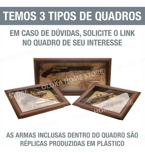 Quadro Retro Armas Antigas Garrucha Pistolão Mapa Decoração à venda em ... Quadro Retro Armas Antigas Garrucha Pistolão Mapa Decoração à venda em ...
