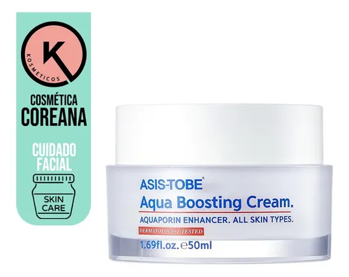 Crema Humectante Aqua Boosting Asis Tobe Cosmética Coreana Cuotas Sin