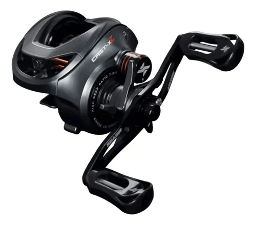 Carretilha Seasir Cast-x2 7.1:1 Manivela Esquerda 190g Cinza-escuro Esquerdo | Frete grátis