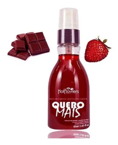 Gel Para Massagem Comestível Chocolate E Morango Quero Mais Mercadolivre