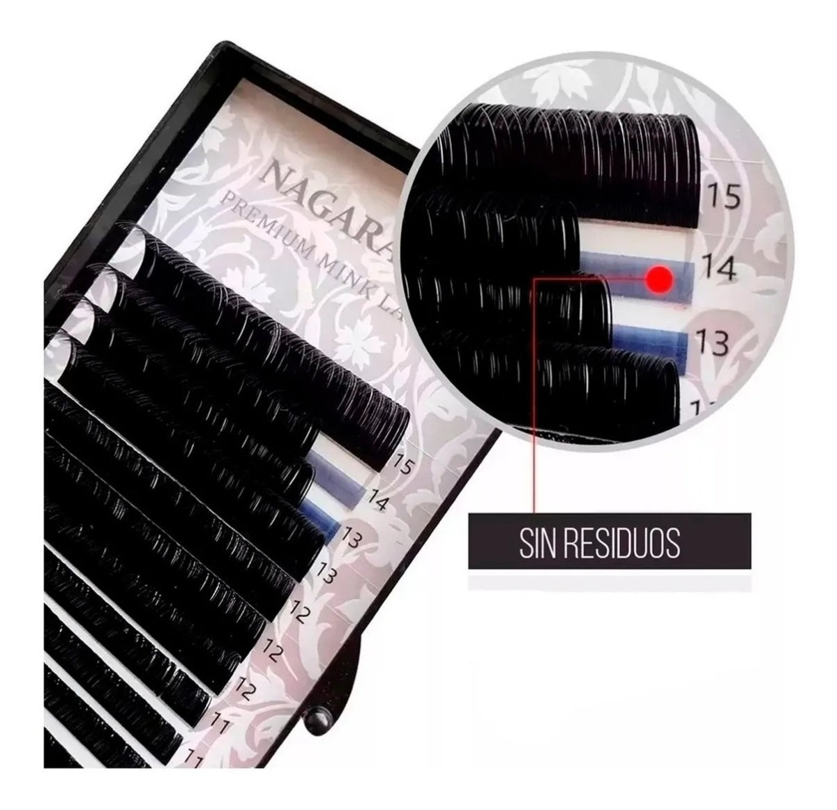 Blister Extensiones Pestañas Mink Mixto Nagaraku Premium Meses Sin