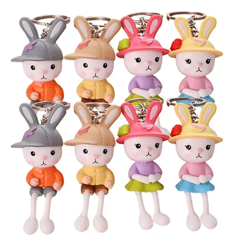 Pingente De Chaveiro De Coelho De Páscoa, 8 Peças, Branco Cr ... Pingente De Chaveiro De Coelho De Páscoa, 8 Peças, Branco Cr ...