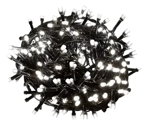Luces De Navidad Serie De 200 Luces Led Blancas Usb 10 Mts Color De Las Luces Blanco Mercadolibre