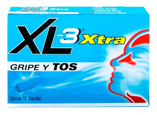 Xl 3 Xtra Pastillas Gripa Tos Caja 12 Cápsulas Genomma Lab Mercadolibre