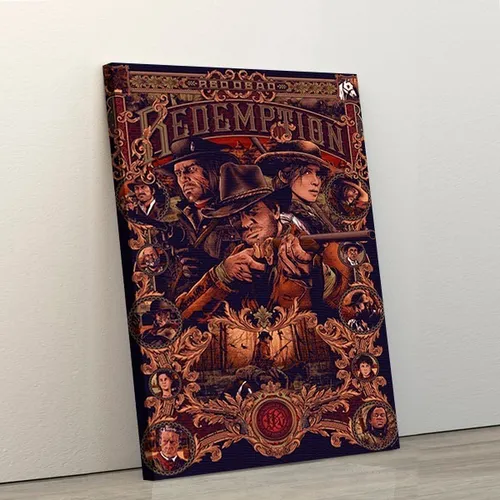 Quadro Canvas Premium 60x40cm Red Dead Redemption 2 | Parcelamento sem ...