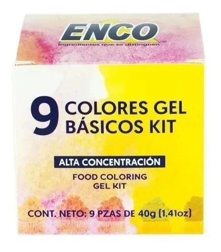 Kit De Colores Enco 40 Grs Basico 9 Colores | Envío gratis Kit De Colores Enco 40 Grs Basico 9 Colores | Envío gratis