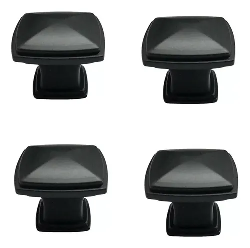 Jaladera Botón Cuadrado Acabado Negro Mate 30x30 Mm (4 Pzas) | MercadoLibre Jaladera Botón Cuadrado Acabado Negro Mate 30x30 Mm (4 Pzas) | MercadoLibre