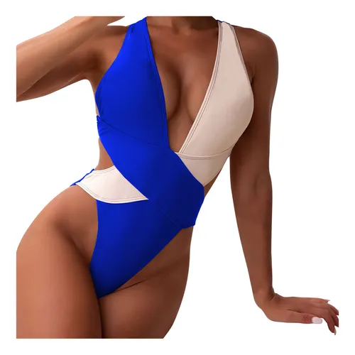 Traje De Baño Tipo Body Bikini Con Costuras Traje De Baño Cuotas