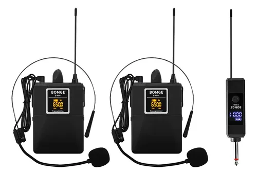 2 Micrófono Lavalier Inalámbrico Bodypack Solapa Auriculares | Cuotas ...