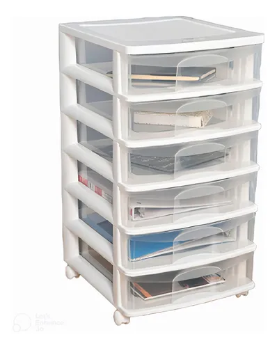 Cajonera De Plástico Italhome Con 6 Cajones Trasparentes | Envío gratis