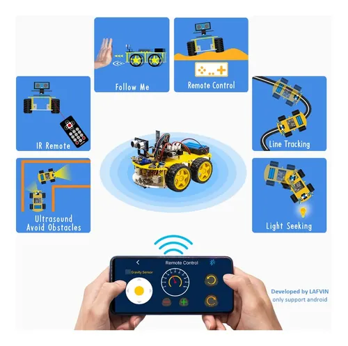 Juego De Kits De Coche Arduino Smart Robot Para Arduino Uno | Meses sin ...