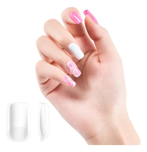 Gelike Ec 552pcs Gel Suave Full Cover Uñas Tips 10 Tamaños Meses Sin