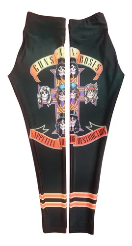 Guns N Roses Leggings Appetite Unitalla Impresión Sublimado Guns N Roses Leggings Appetite Unitalla Impresión Sublimado