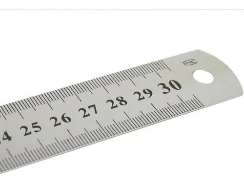 Regla Metal 30 Cm Acero Inoxidable En Venta En Capital Federal Capital