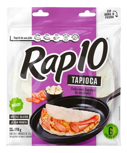 Rap 10 Tapioca Embalagem 198g | MercadoLivre