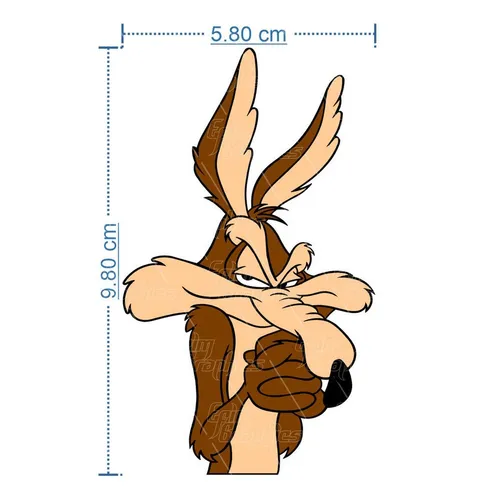 Calcomania Sticker El Coyote Caricatura Efx Moto Auto En Venta En