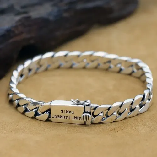 Pulseira Prata 925 Cubana Masculina.. | Frete grátis