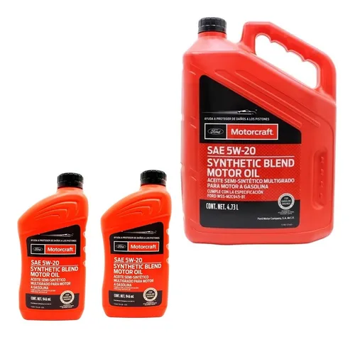 Kit Aceite Sintetico 5w20 Motorcraft 7 Litros